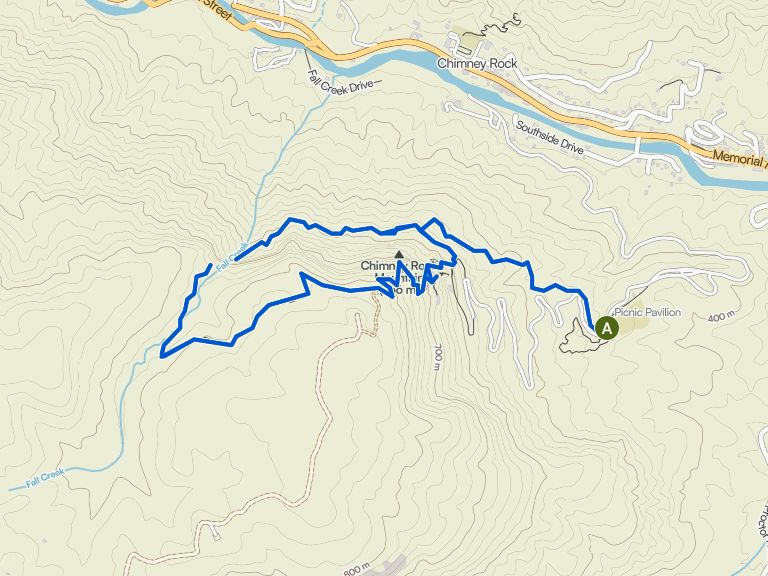 Four Season Trail to Upper & Lower Hickory Nut Falls – Chimney Rock ...